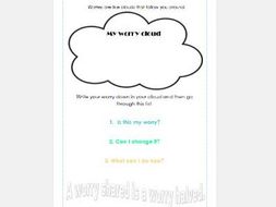 Worry cloud | Teaching Resources