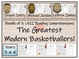 LKS2 Literacy - Best Modern Basketball Players Bundle of Reading ...