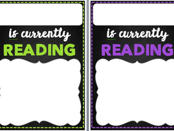 Currently reading chalkboard display | Teaching Resources