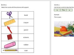 EAL Literacy Topic 2 - Classroom | Teaching Resources