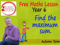 YouTube Find the maximum sum FREE Year 6 Maths PowerPoint Lesson Autumn ...
