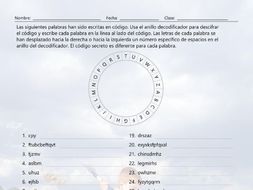 Reported Speech Decoder Ring Spanish Worksheet | Teaching Resources