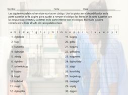 Contractions Al and Del Decoder Box Spanish Worksheet | Teaching Resources