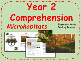 Year 2 Comprehension Pack - Living Things and Habitats - Science ...