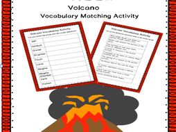 Volcano Vocabulary Activity | Teaching Resources