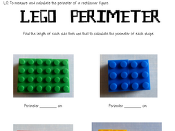 Lego Perimeter Worksheets | Teaching Resources