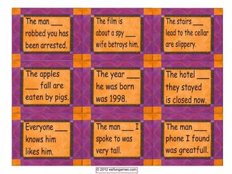 Relative Clauses 6 Board Game Bundle | Teaching Resources