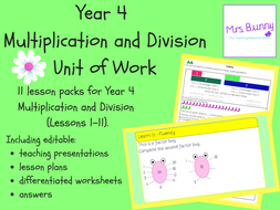 Year 4 Multiplication and Division Unit Pack (Spring Block) | Teaching ...