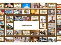 Quantifiers Spanish Legal Size Photo Board Game | Teaching Resources