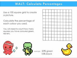 Percentages KS2/Year 5 - calculating percentages, converting to ...