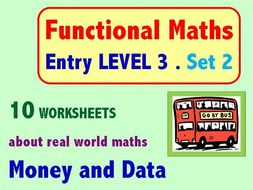 Functional Maths Entry Level 3 Set 2 | Teaching Resources
