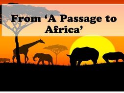 IGCSE from a Passage to Africa PPT | Teaching Resources