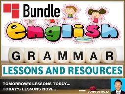 ENGLISH GRAMMAR: LESSONS AND RESOURCES - BUNDLE | Teaching Resources