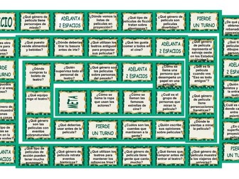 Movie Things and Genres Spanish 4 Worksheet-2 Game-1 Exam Bundle ...