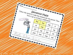 Phonics Phase 2 Sentence Mazes | Teaching Resources