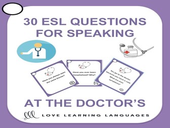 ESL Themed Vocabulary Conversation and Speaking Prompts - American ...