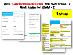 Waves - EMW; Electromagnetic Spectrum - Quick Review for Exam – 2 ...
