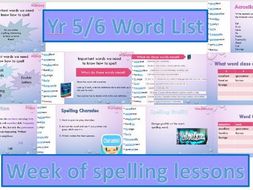 Years 5/6 Word List Spelling Lessons T5 | Teaching Resources
