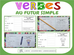 Verbes au futur simple - 60 verbes français à conjuguer - PRIMAIRE ...