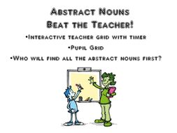 Abstract Nouns Game | Teaching Resources