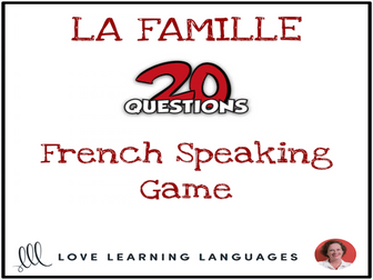 French 20 Questions Speaking Games - BUNDLE | Teaching Resources