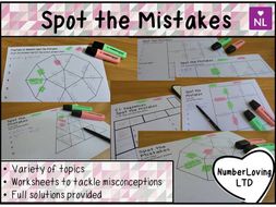 Spot the Mistakes Maths Activity Bundle | Teaching Resources