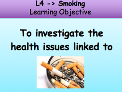 Dangers of smoking PSHE lesson KS3 unhealthy lifestyle choices ...