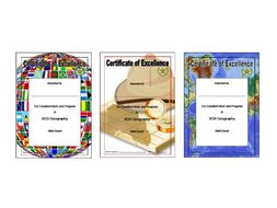 Geography Certificates | Teaching Resources