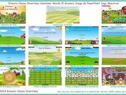 Container Words Barnyard Interactive Spanish Powerpoint Game | Teaching ...