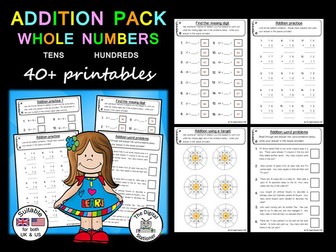 Addition and Subtraction MEGA Bundle (suitable UK/US) – 220+ printables ...