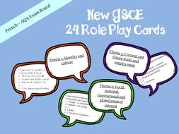 New GCSE - Role Play Cards - French Speaking Exam by mperney002 ...