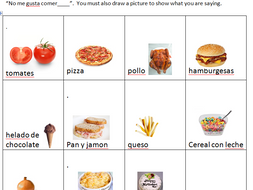 Me gusta/No me gusta Spanish practice sheet | Teaching Resources