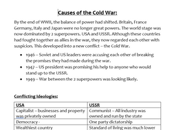 Causes of the Cold War OCR History GCSE | Teaching Resources