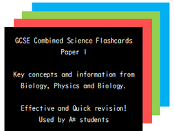GCSE Combined Science Flashcards | Teaching Resources