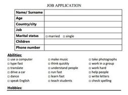 Job interview (set of activities) | Teaching Resources