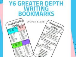 Y6 Greater Depth Writing Bookmark | Teaching Resources