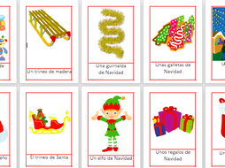 25 Flashcards Christmas Vocabulary in Spanish- Navidad | Teaching Resources