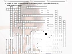 Adverbs Spanish Crossword Puzzle | Teaching Resources