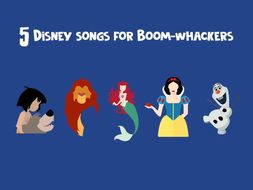 TUNED / BOOMWHACKER | 5 Disney songs | Teaching Resources