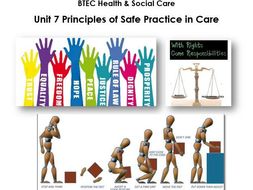 BTEC Level 3 Health and Social Care Unit 7 Principles of Safe Practice ...