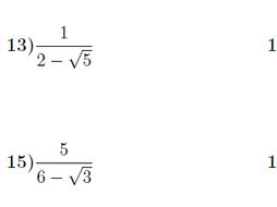 Rationalising the denominator of a fraction when it is a surd worksheet ...