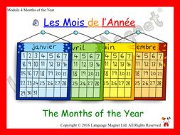 French Months of the Year | Teaching Resources