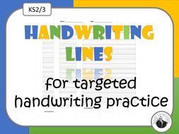 Handwriting Lines | Teaching Resources