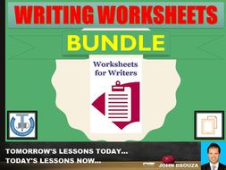 WRITING WORKSHEETS AND TASK CARDS BUNDLE | Teaching Resources