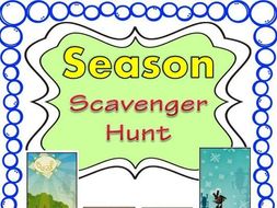 Season Scavenger Hunt | Teaching Resources