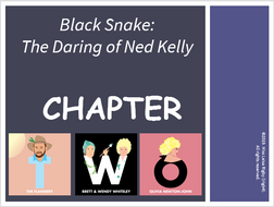 Ned Kelly English Unit - Narrative features + reading Black Snake Chapter 2 | Teaching Resources