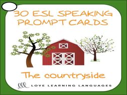 Countryside vocabulary - 30 ESL speaking prompt question cards ...