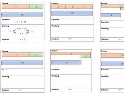 USING THE BAR MODEL TO SOLVE ONE STEP EQUATIONS | Teaching Resources