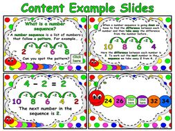 Number Sequences - PowerPoint presentation and worksheets | Teaching ...