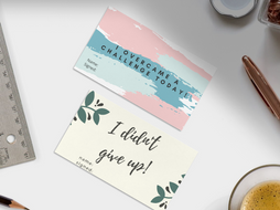 Growth Mindset/Positive Praise Cards | Teaching Resources